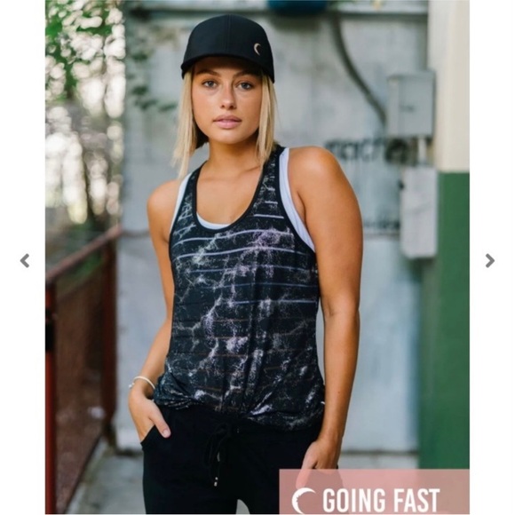 ZYIA | Tops | Zyia Black Reflective Havana Tank | Poshmark